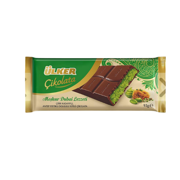 Ülker Meşhur Dubai Lezzeti Çikolata 93gr – Dodom.be | Livraison à ...